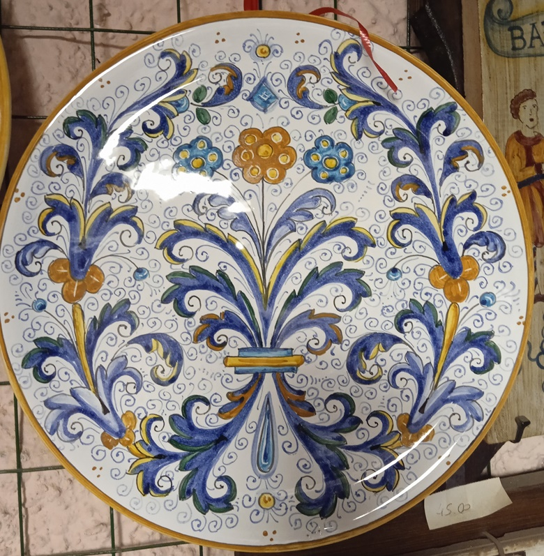 Piatto 30cm con Ricco Deruta | Ceramiche Rinascita